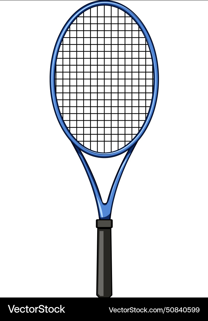 Symbol tennis racket cartoon Royalty Free Vector Image