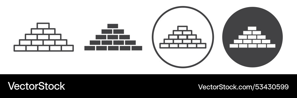 Wall icon thin line Royalty Free Vector Image - VectorStock