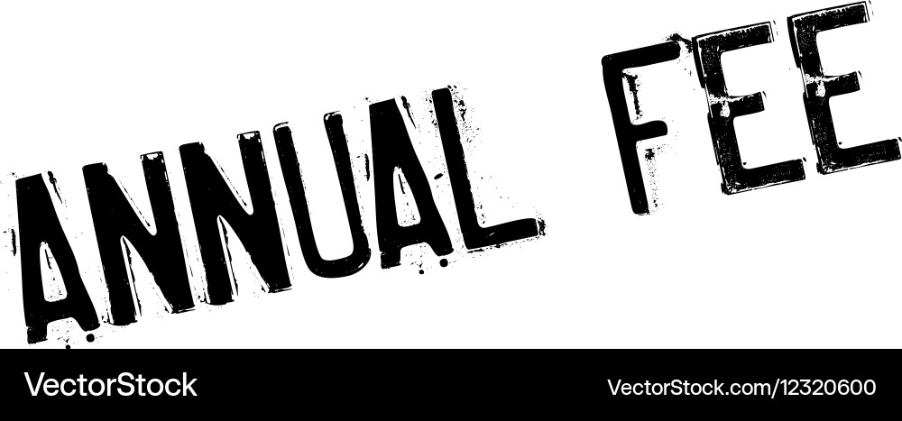 Annual fee rubber stamp Royalty Free Vector Image