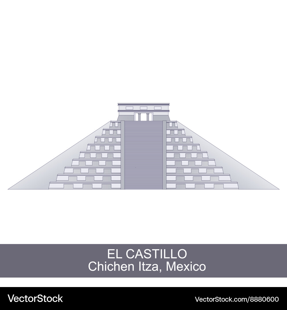 Color of el castillo Royalty Free Vector Image