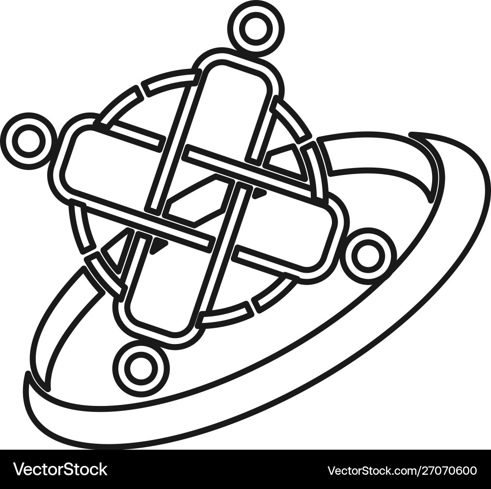 Connection rotation commitment teamwork together Vector Image