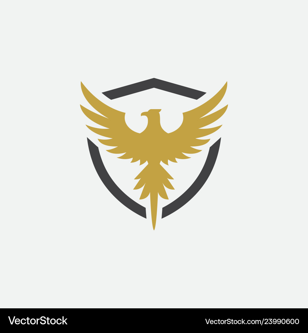 Eagle Shield Logo Eagle Shield Und Flügel Lizenzfrei Nutzbare SVG,