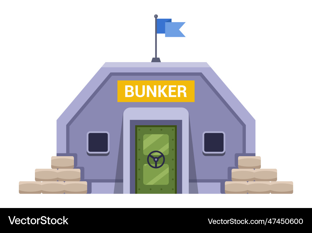 Gray Military Bunker - Protection Royalty Free Vector Image