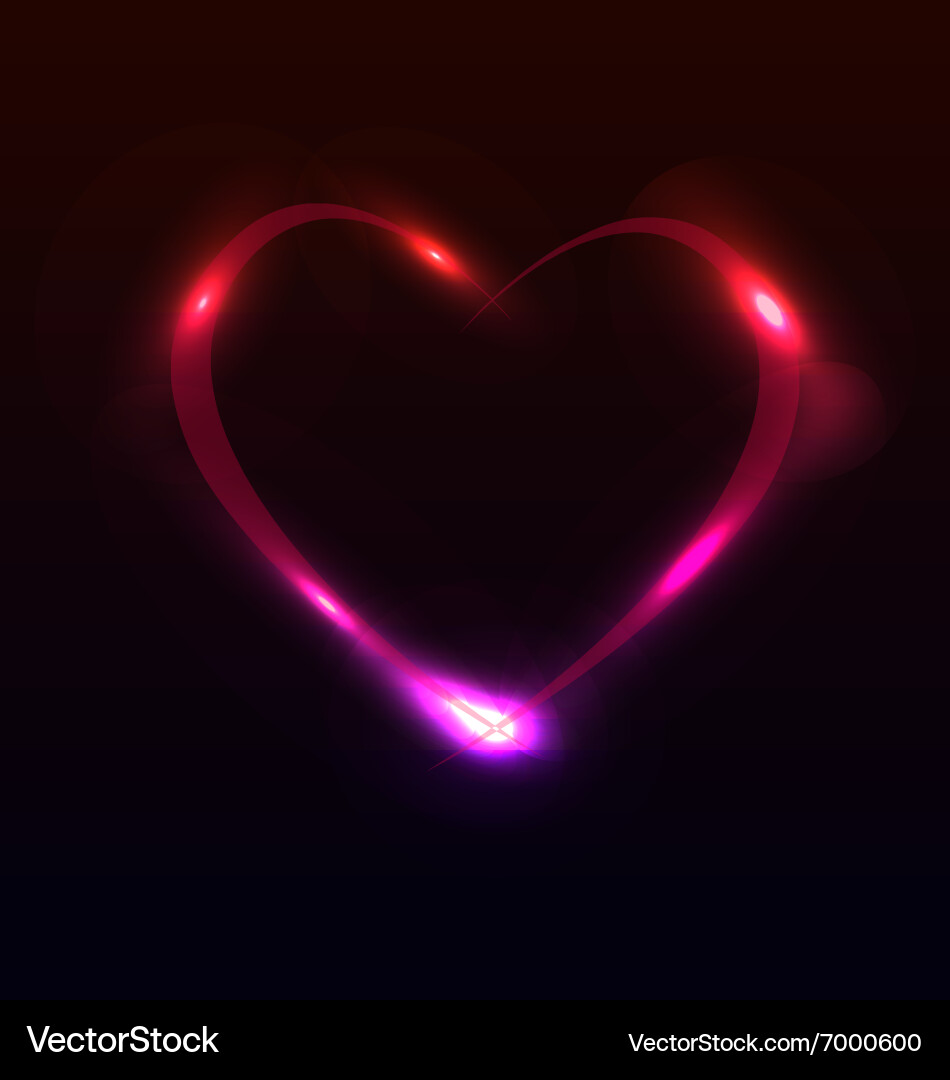 Light heart Royalty Free Vector Image - VectorStock