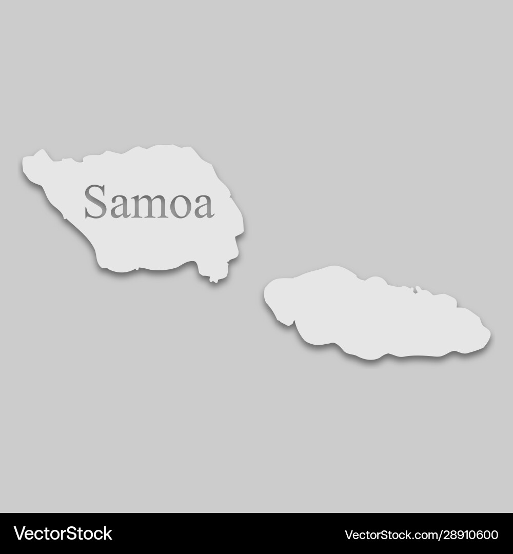Map samoa Royalty Free Vector Image - VectorStock