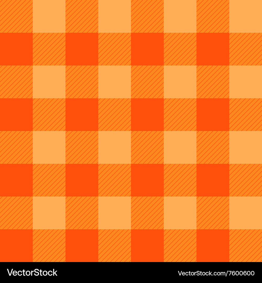 Orange Checkered Pattern Background Royalty Free Vector