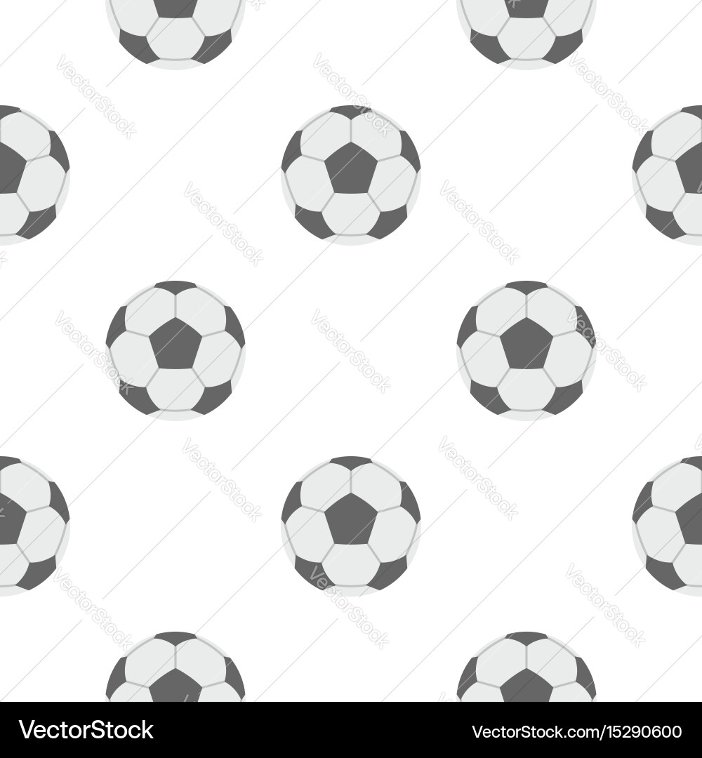 Soccer ball pattern flat Royalty Free Vector Image