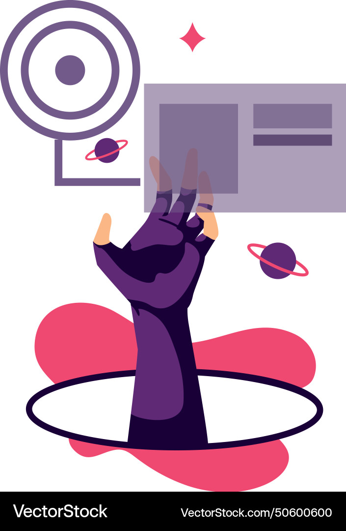 Virtual reality simulator Royalty Free Vector Image