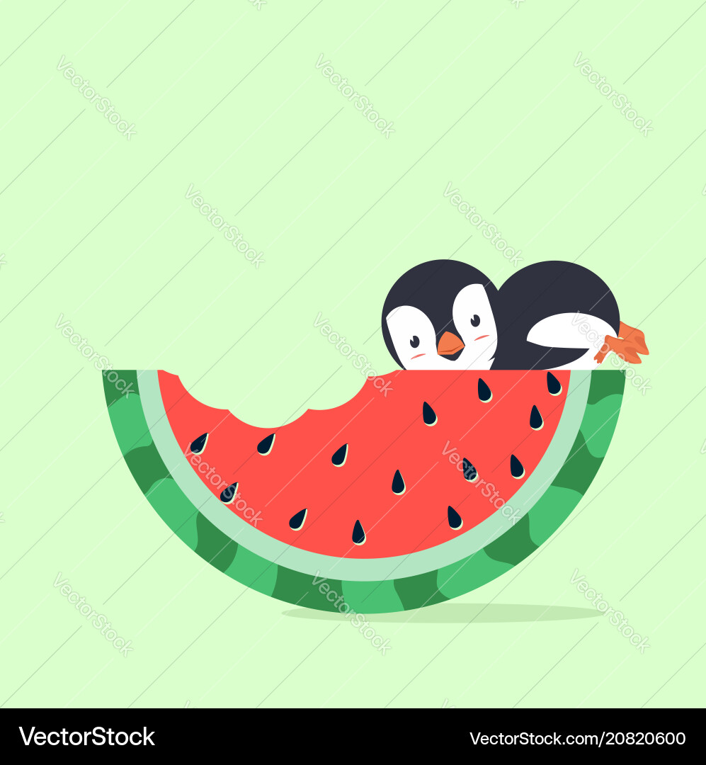 Vector Illustrationwhale Watermelon Cute Smile Watermelon Icon Vector