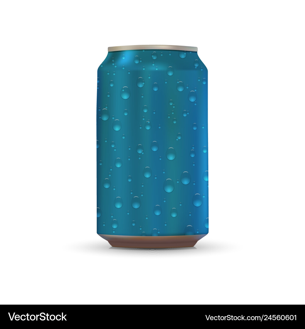 Aluminum drink can Royalty Free Vector Image - VectorStock