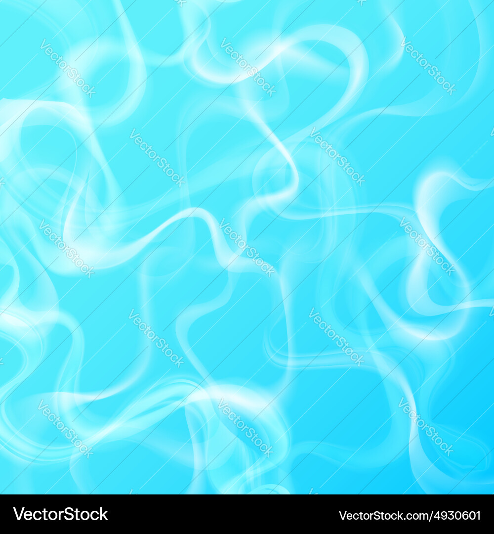 Blue smoky water background Royalty Free Vector Image