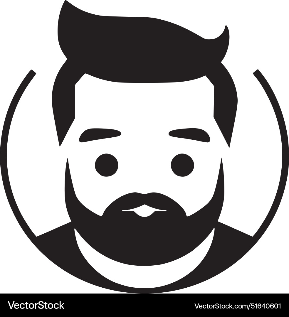 Father - minimalist and flat logo Royalty Free Vector Image