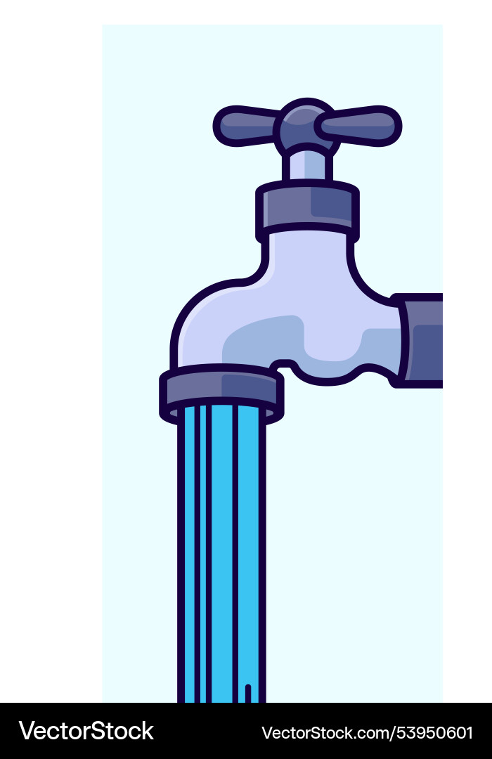 Faucet cartoon Royalty Free Vector Image - VectorStock