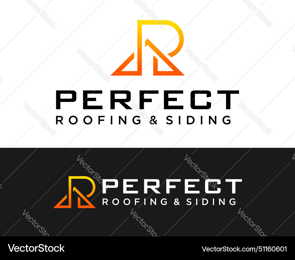 Roofing logo Royalty Free Vector Image - VectorStock