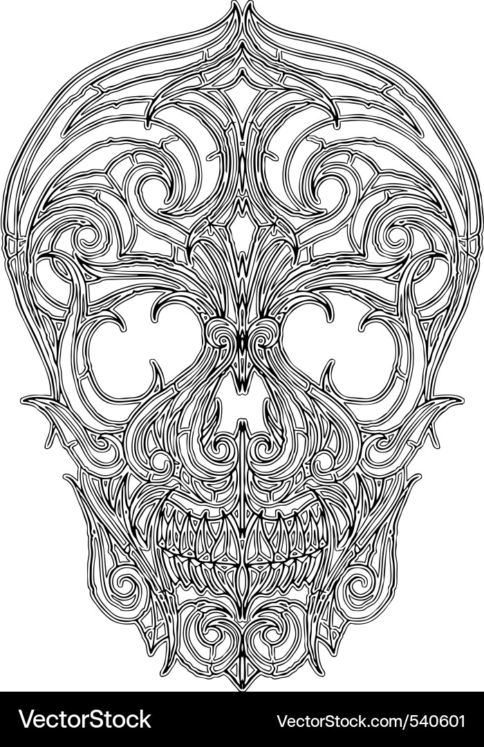 Skull tattoo Royalty Free Vector Image - VectorStock