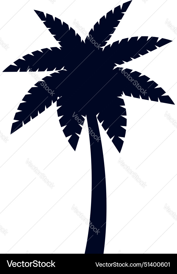 Tropical palm tree Royalty Free Vector Image - VectorStock
