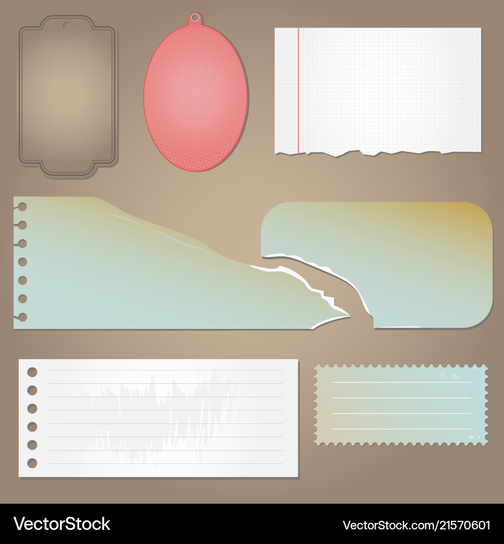 Vintage Paper Textures Royalty Free Vector Image