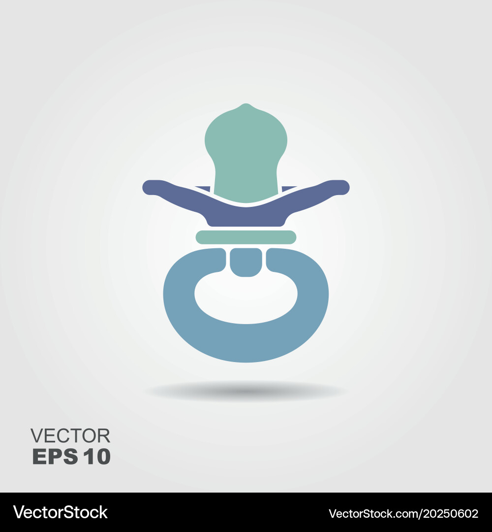 Blue Pacifier Icon Royalty Free Vector Image - VectorStock