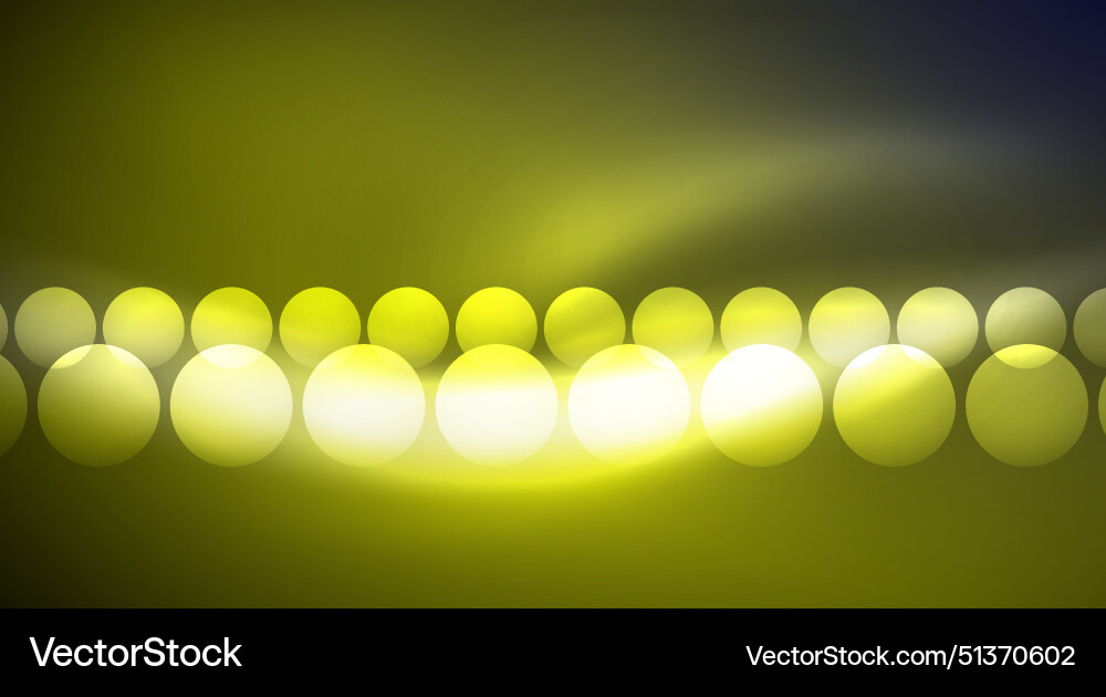 Shiny light neon bubble circles Royalty Free Vector Image