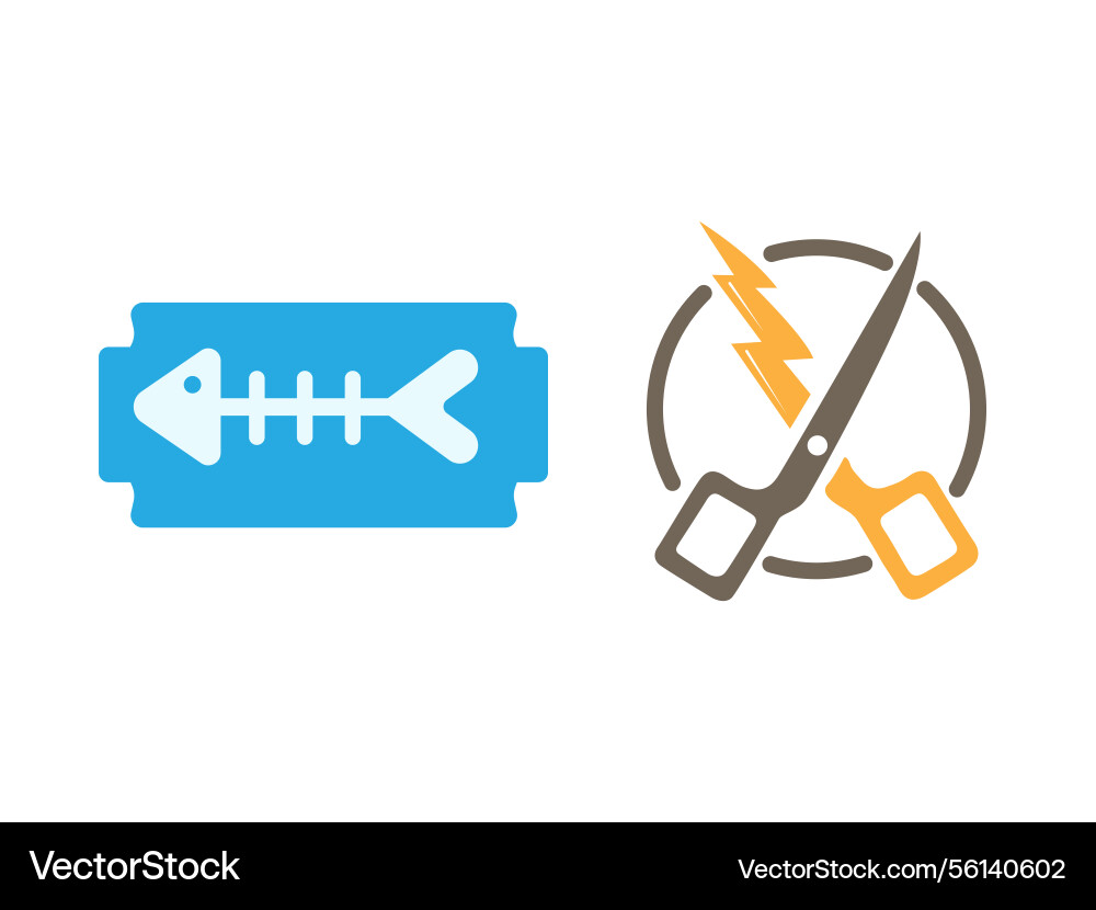 Two different shape icons Royalty Free Vector Image