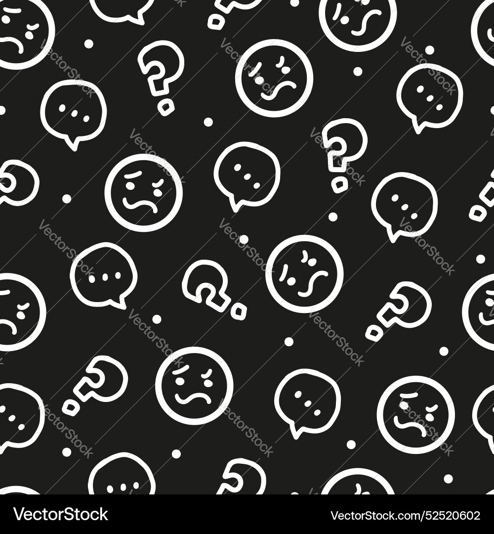 Uncertain times questioning cartoon characters Vector Image