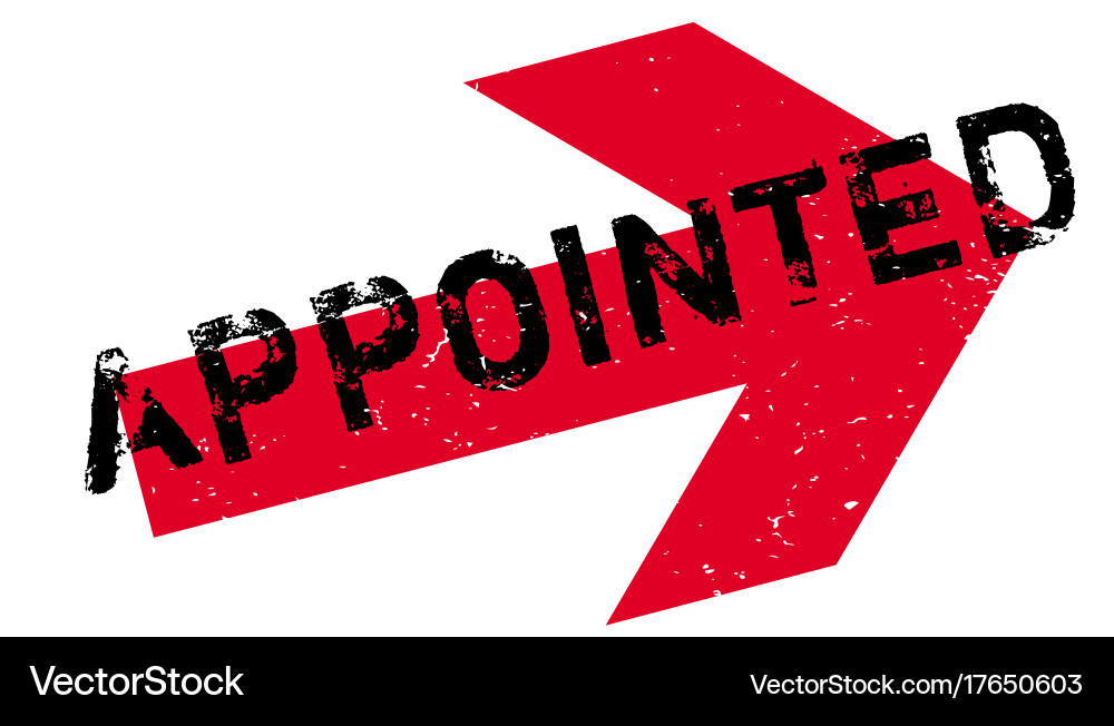Appointed rubber stamp Royalty Free Vector Image