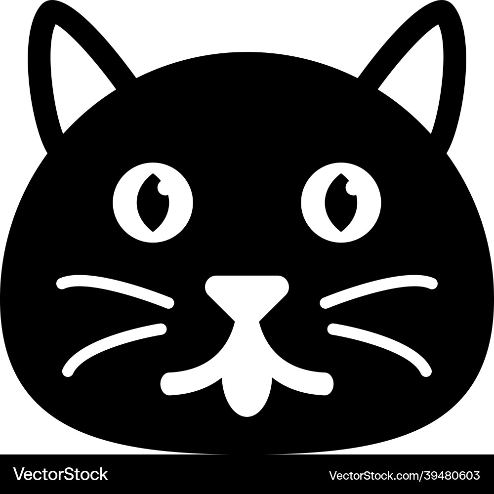 Cat face Royalty Free Vector Image - VectorStock