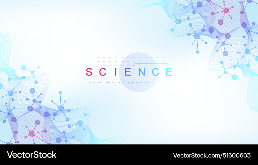 Dna abstract background structure for science Vector Image