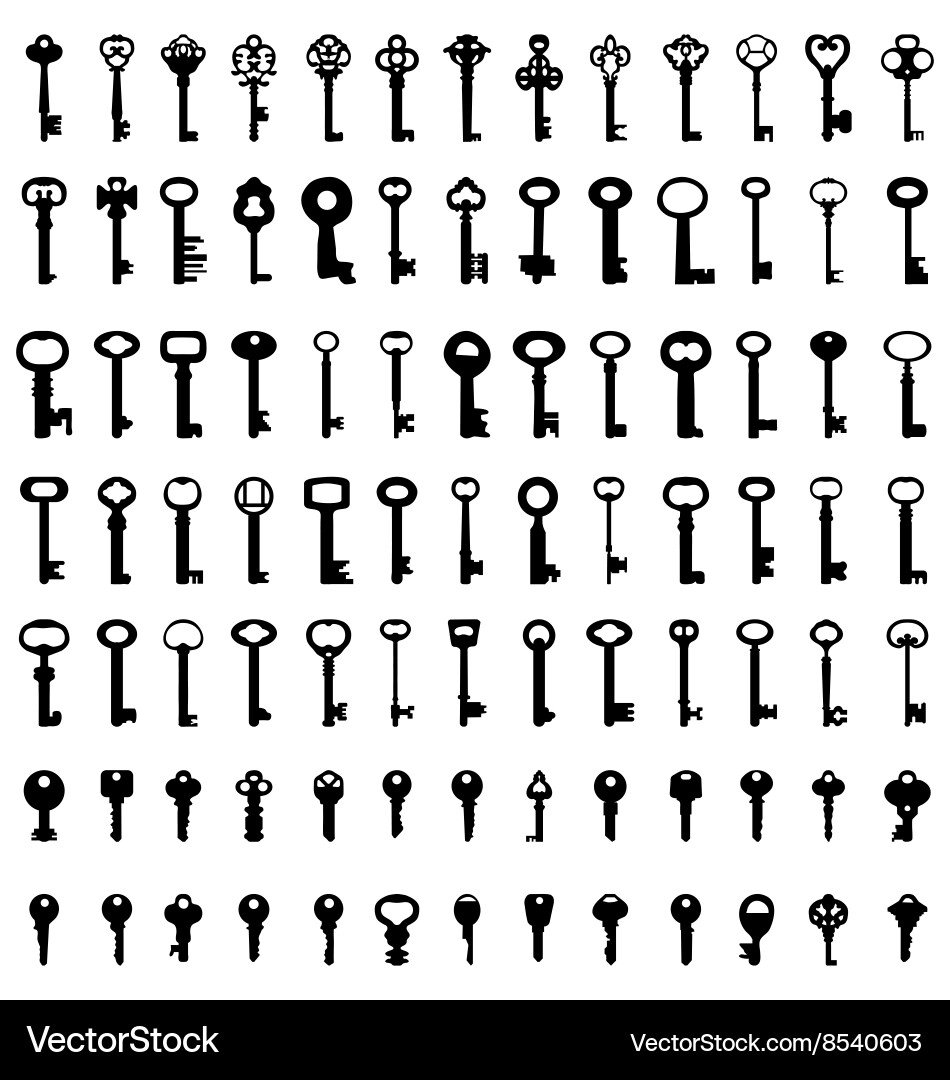 Door keys Royalty Free Vector Image - VectorStock