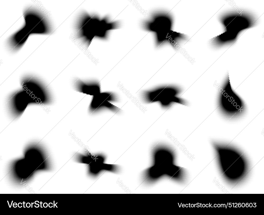 Halftone hexagon pattern reprographic technique Vector Image