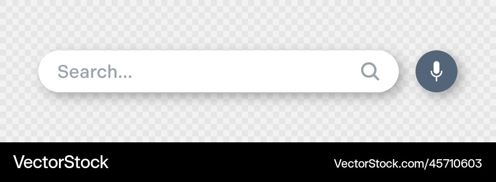 Search bar with round corners internet browser Vector Image