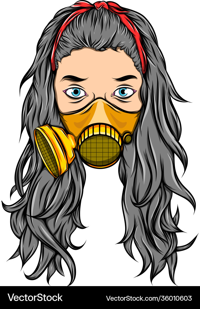 Tattoos long hair female using Royalty Free Vector Image