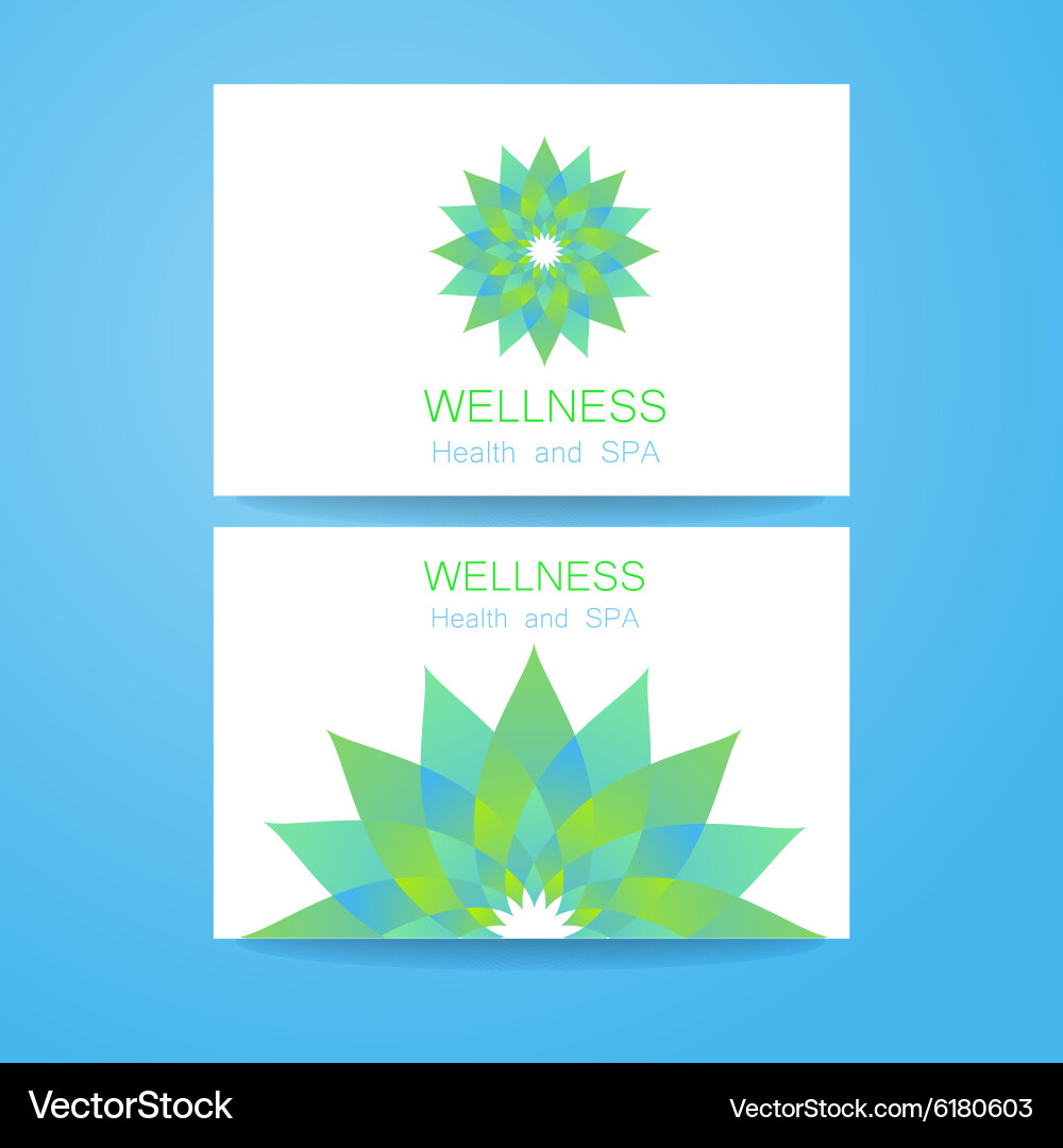 Wellness logo Royalty Free Vector Image - VectorStock