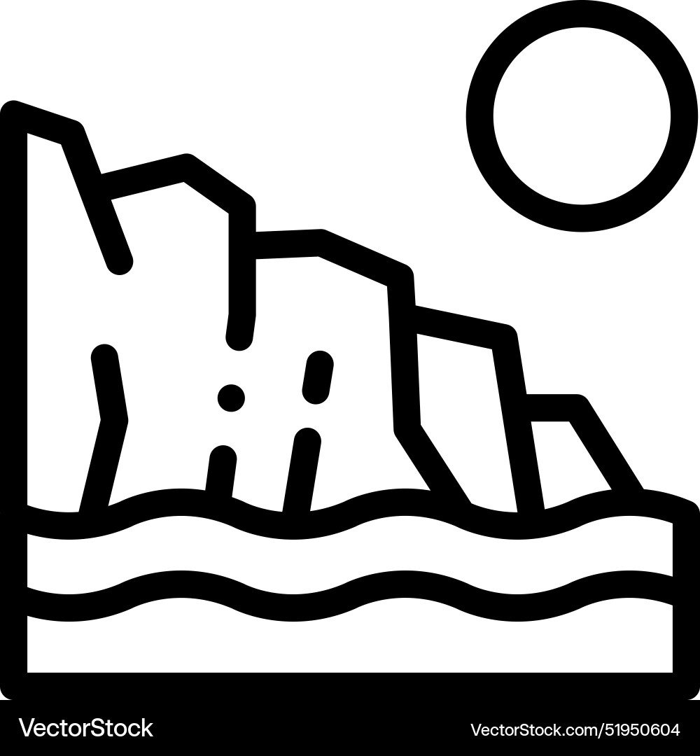 Cape icon thin linear style design isolated Vector Image