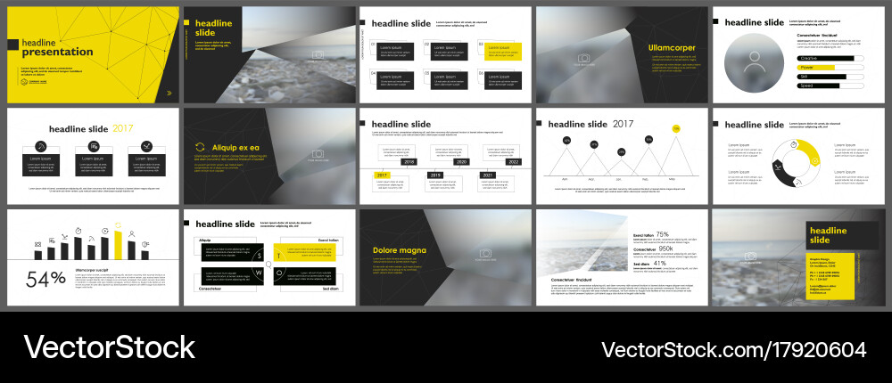 Elements for presentation templates Royalty Free Vector