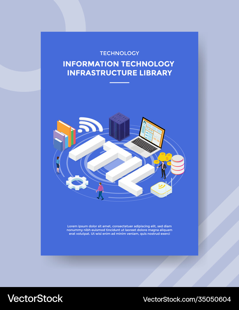 Information technology infrastructure library Vector Image