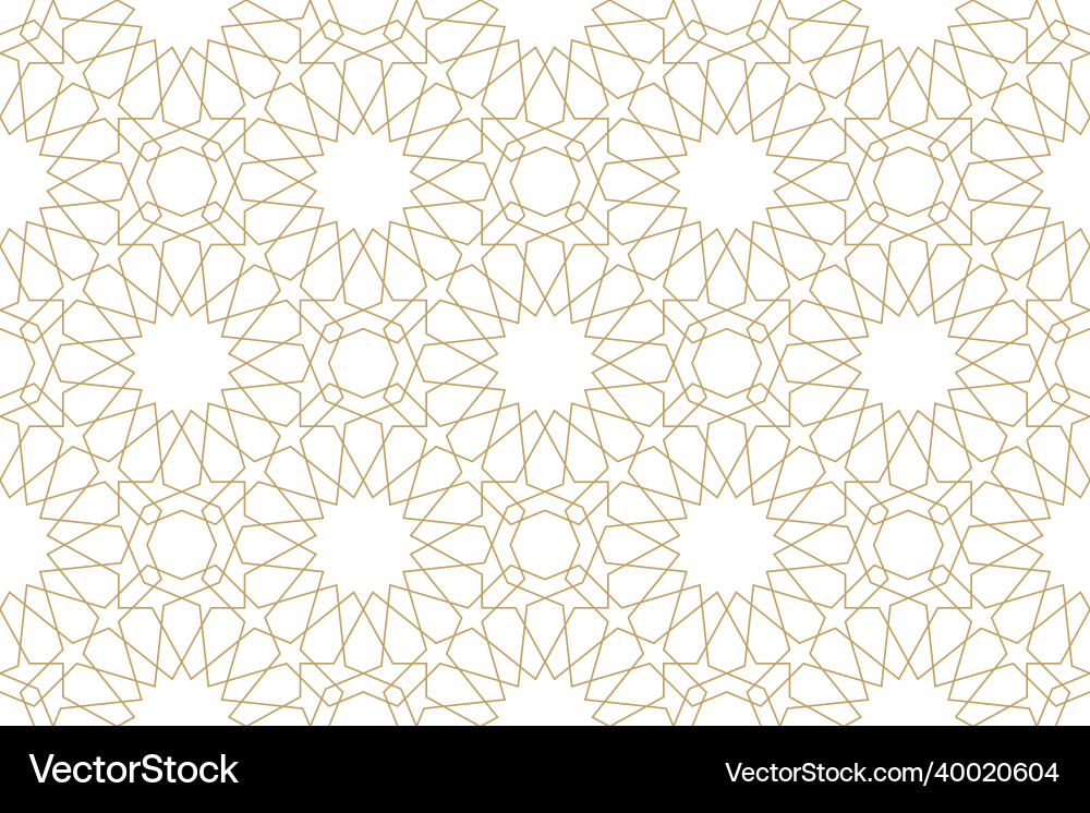 Seamless geometric pattern in authentic arabian Vector Image
