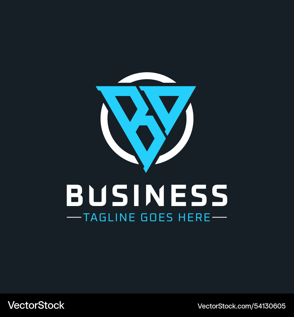 Bd monogram modern initials letter logo design Vector Image