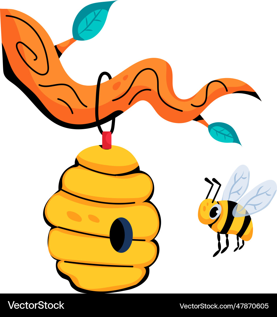 Beehive Royalty Free Vector Image - VectorStock