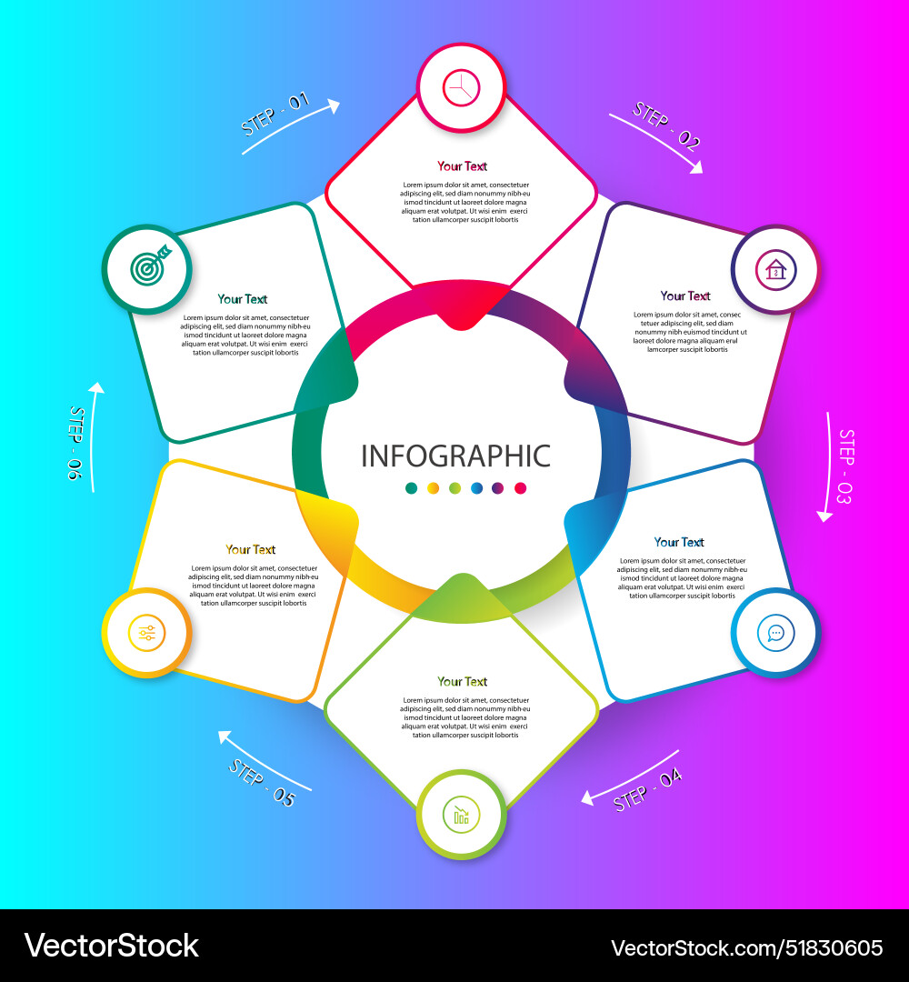 Creative infographic template design brand info – Royalty-Free Vector ...