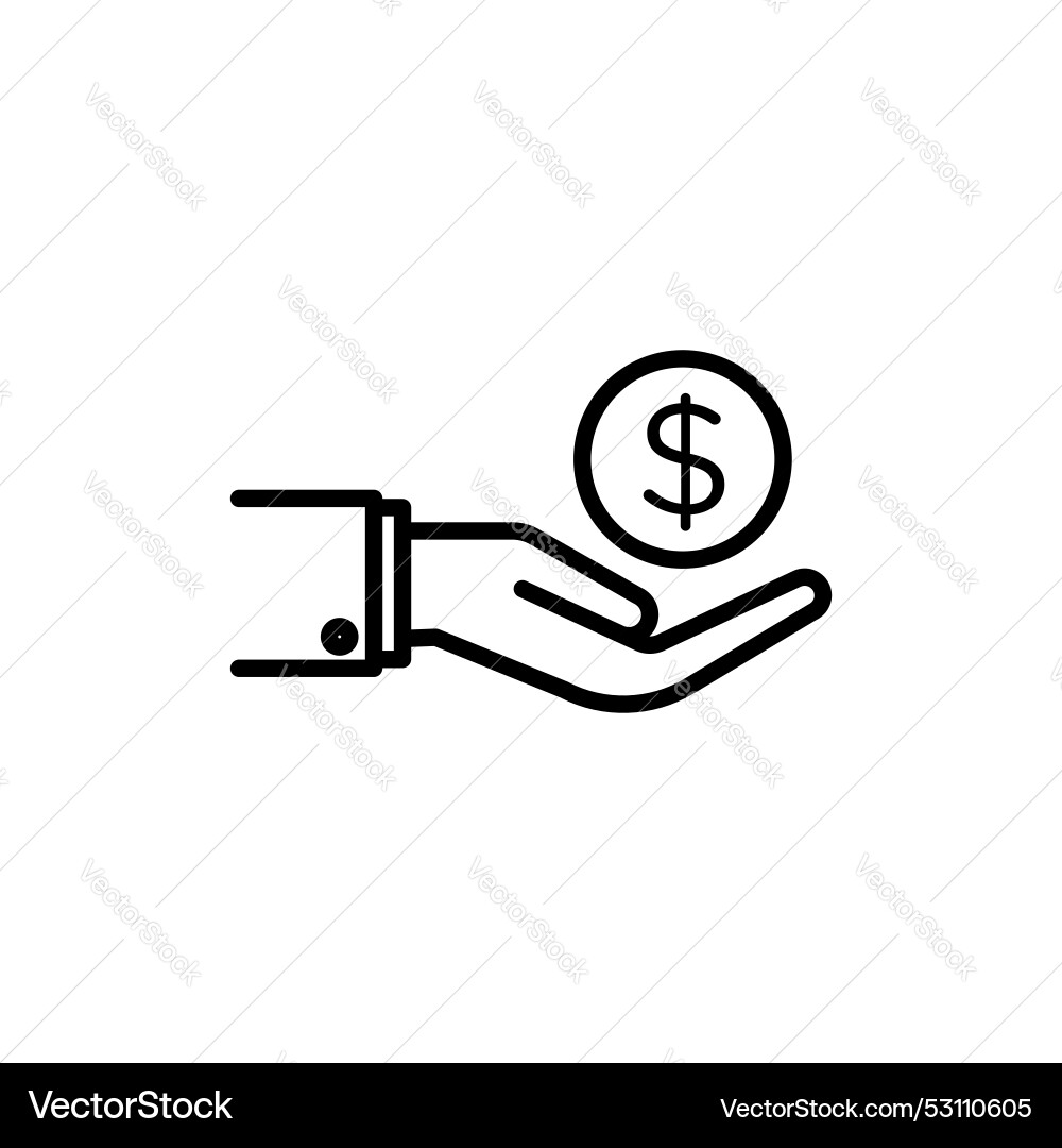 Donation icon Royalty Free Vector Image - VectorStock