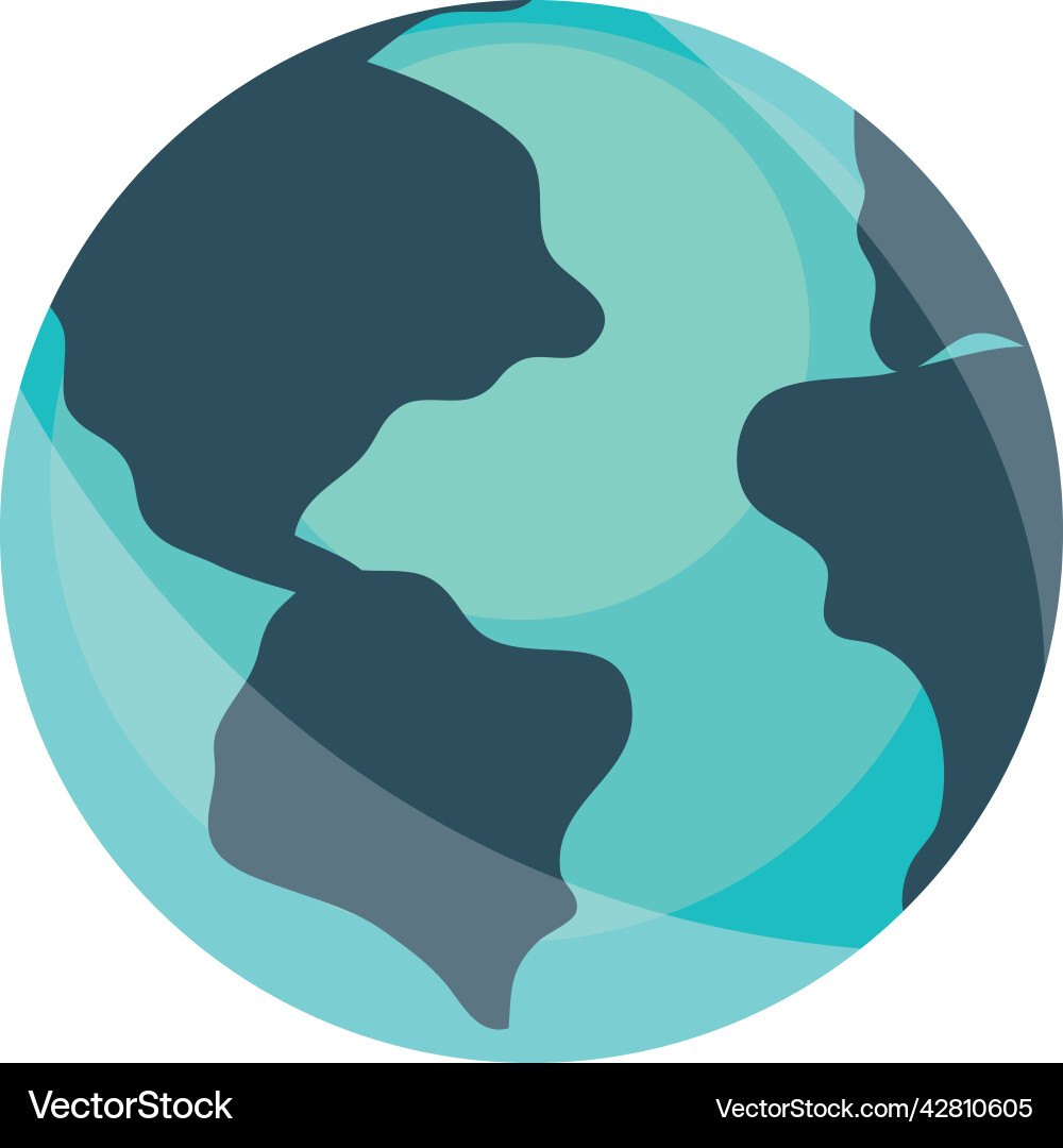 Globe map icon Royalty Free Vector Image - VectorStock