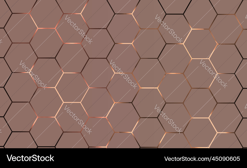 Hexagonal Technology Background Royalty Free Vector Image