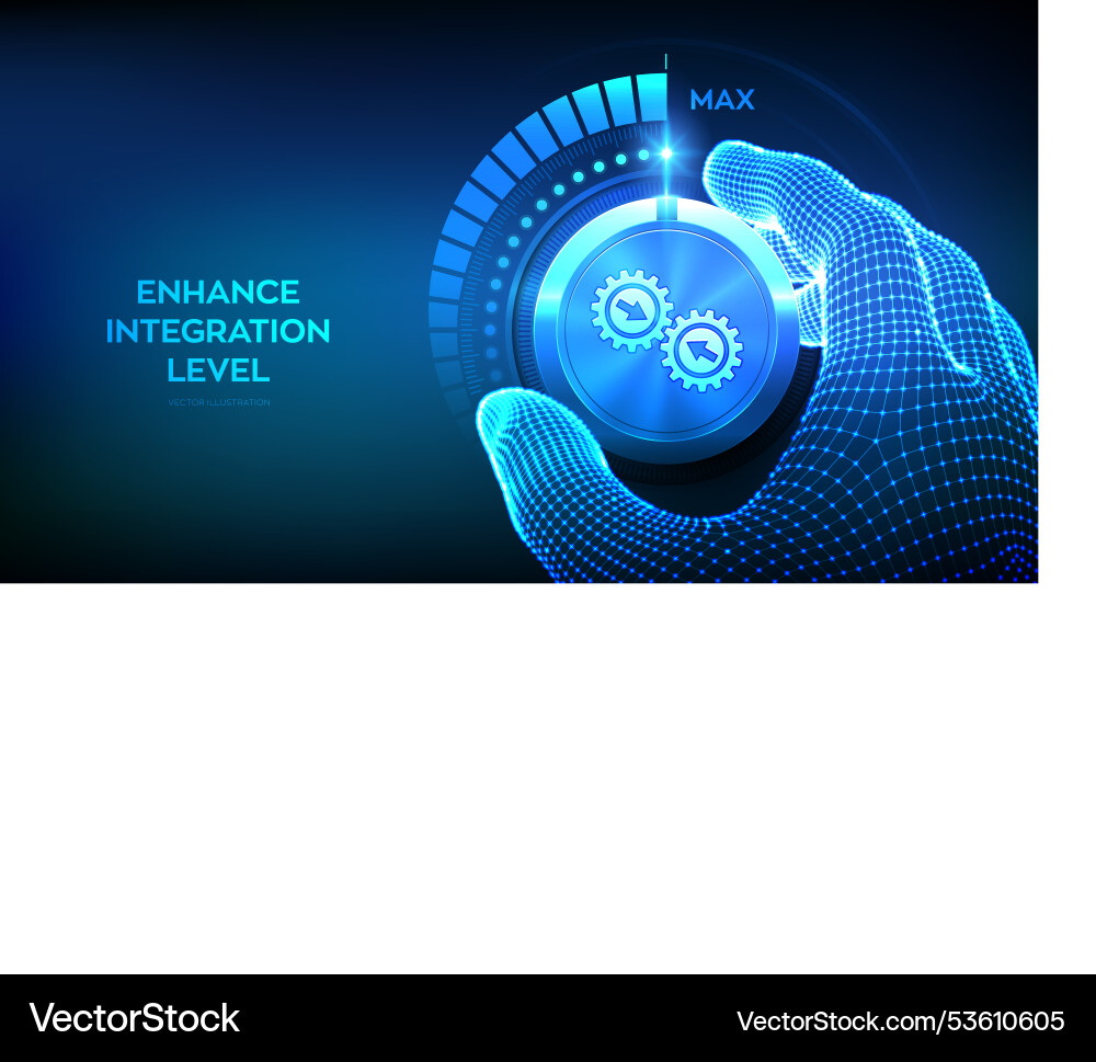 Integration data system system integration Vector Image Integration data system system integration Vector Image
