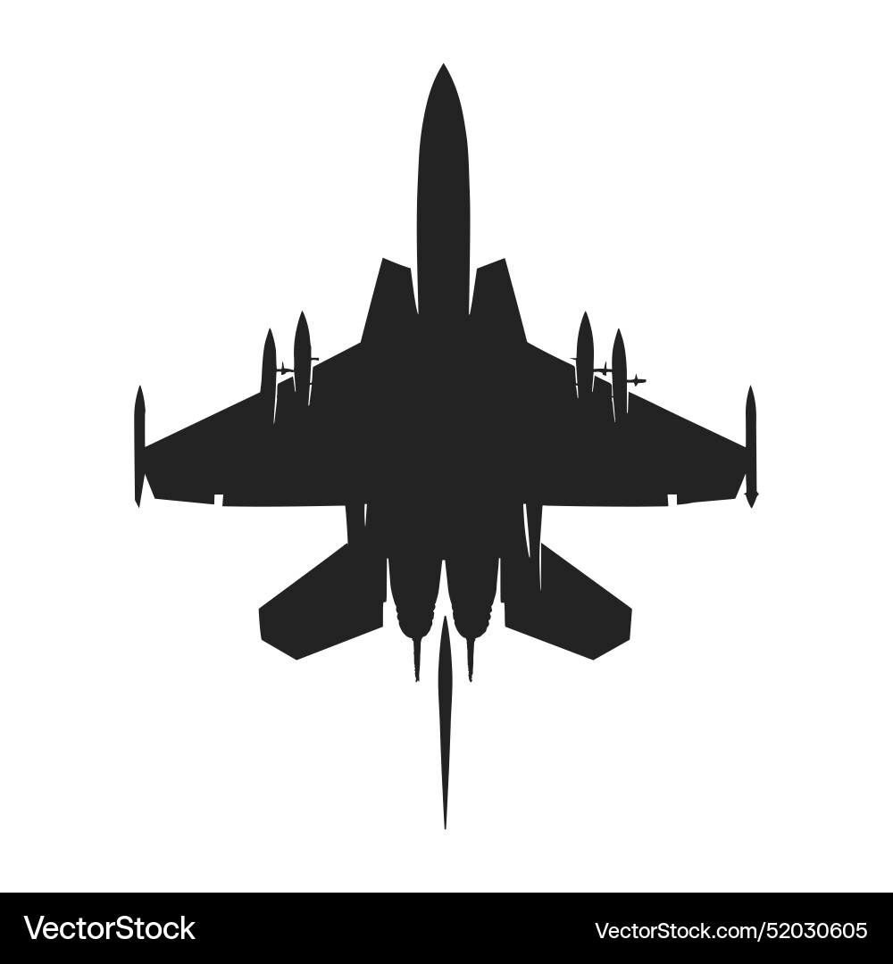 Simple fighter aircraft icon Royalty Free Vector Image