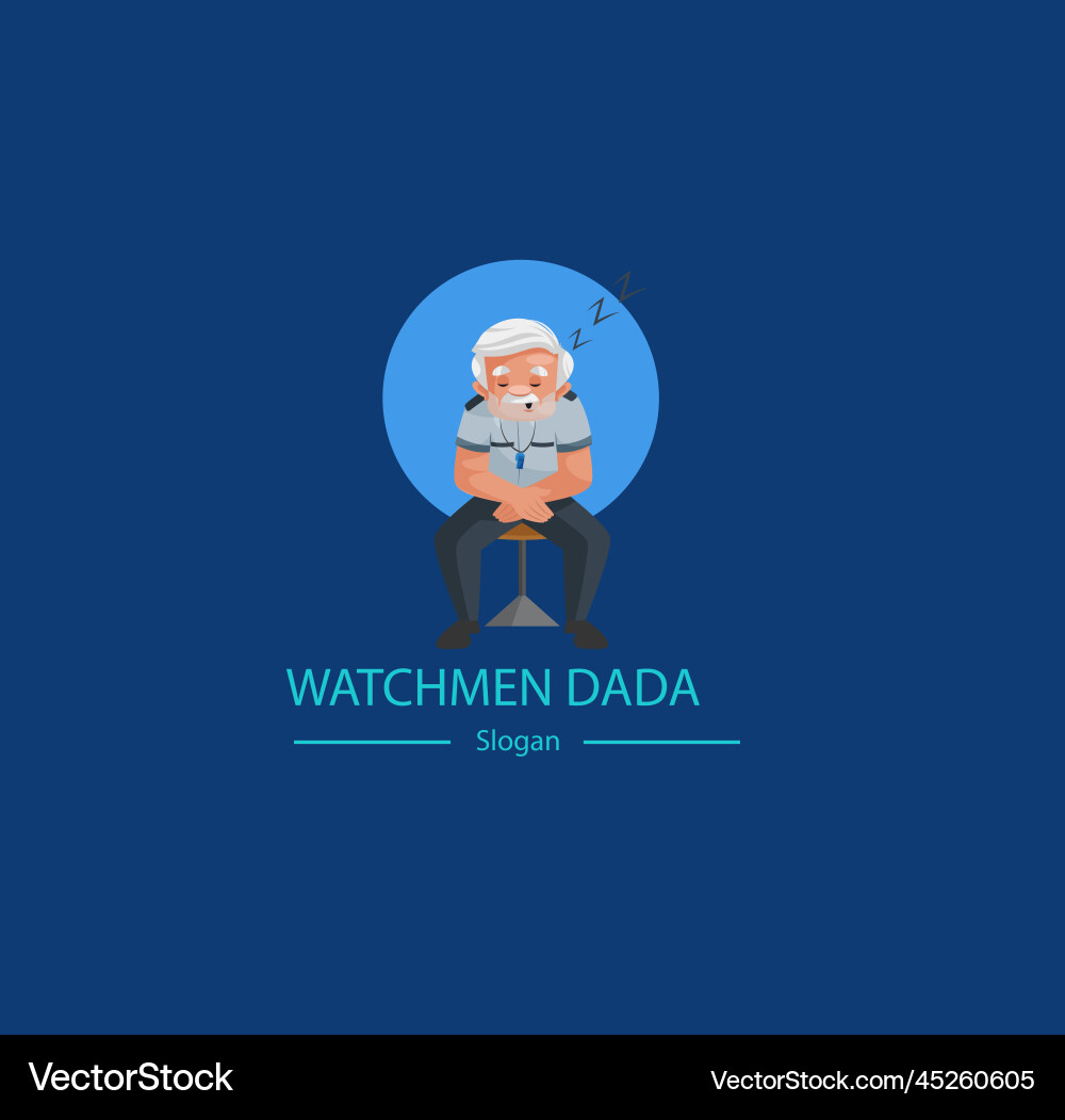 Watchmen dada mascot logo Royalty Free Vector Image