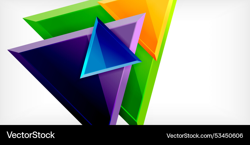 Abstract background - glossy triangles Royalty Free Vector