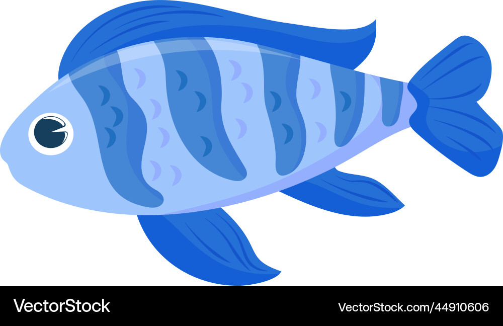 Cute fish icon Royalty Free Vector Image - VectorStock