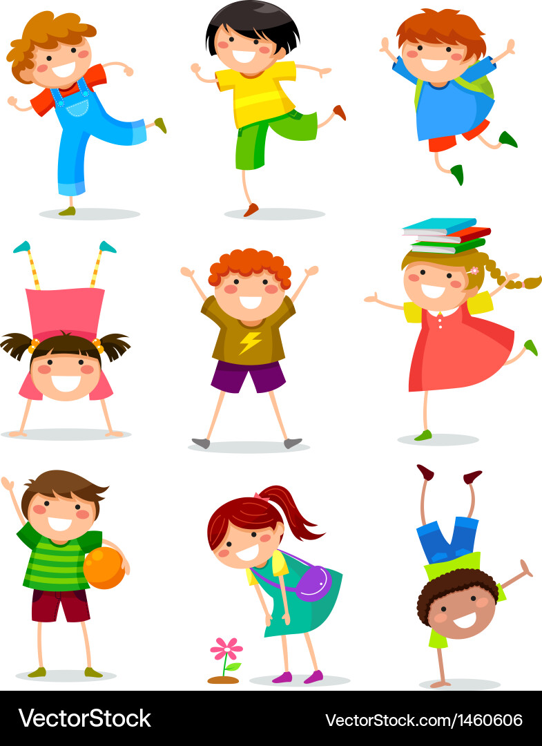 Kids collection Royalty Free Vector Image - VectorStock