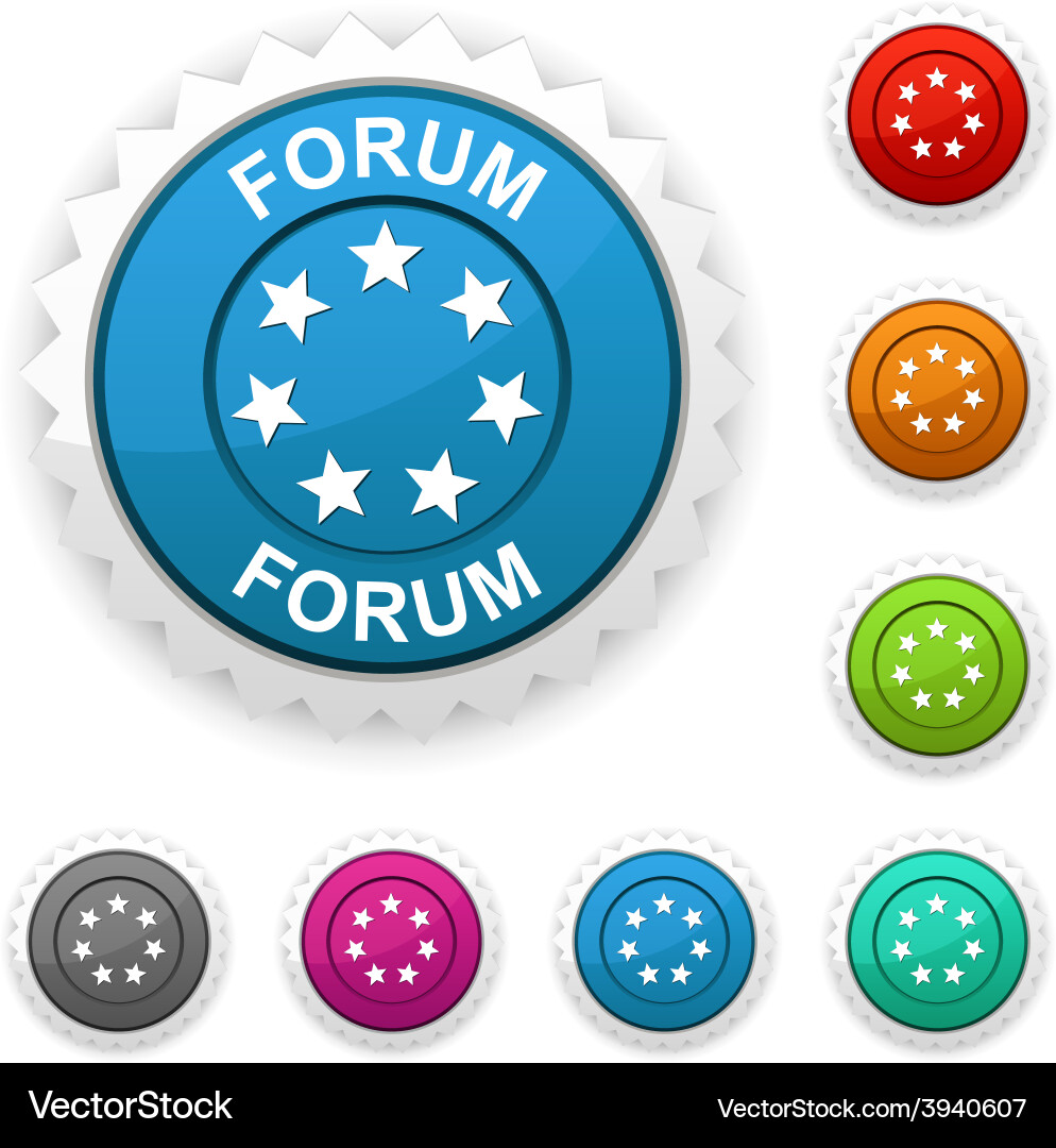 Forum award Royalty Free Vector Image - VectorStock